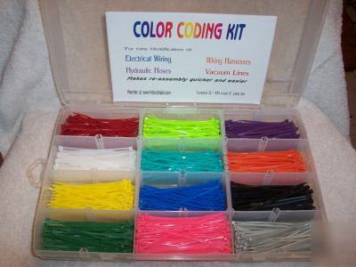 Color coding 4" tie wrap kit -cable tie for electrician